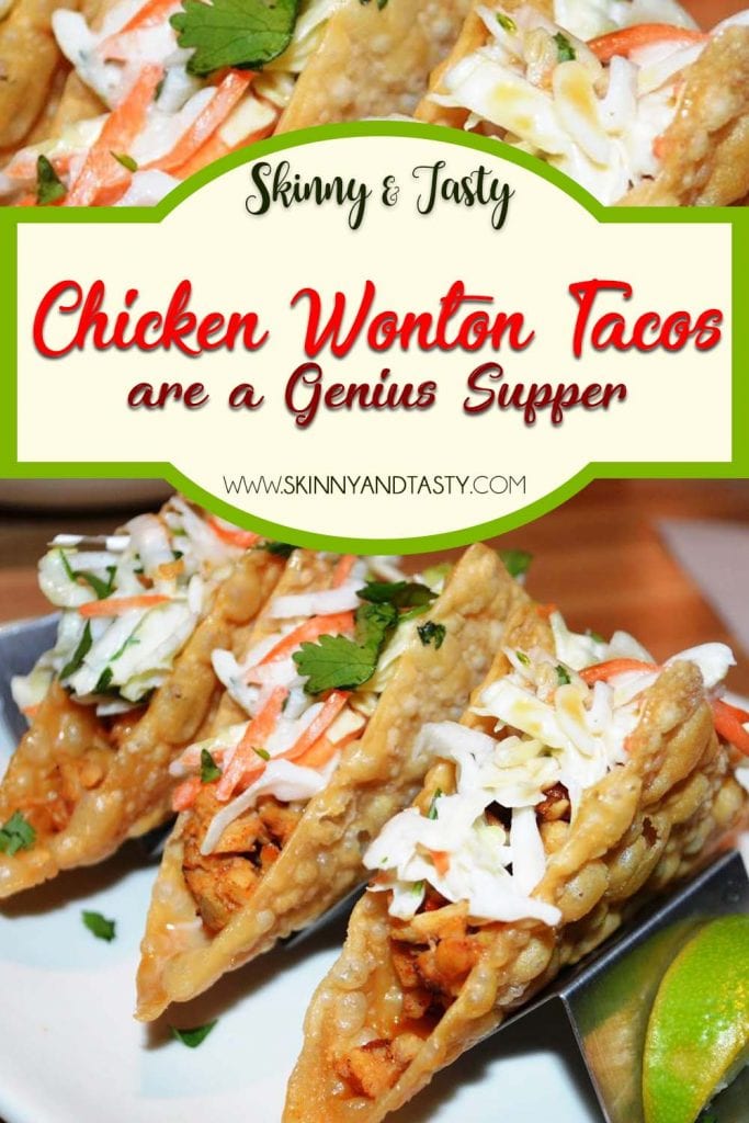 Chicken Wonton Tacos Are a Genius Supper