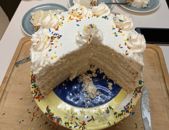 MOIST VANILLA LAYER CAKE