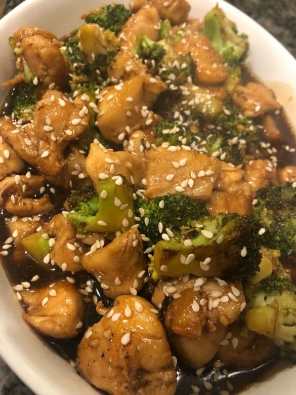 HONEY GARLIC CHICKEN STIR FRY