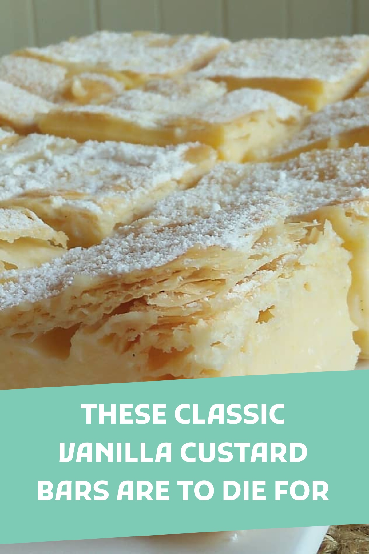 These Classic Vanilla Custard Bars Are To DIE For
